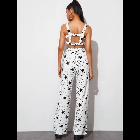 Pants & Jumpsuits | Star Print Spring Two Piece Pant Set | Poshmark